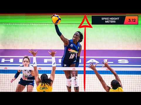 Paola Egonu - Powerful 3rd meter Volleyball Spikes | Monster of The Vertical Jump | World Cup 2022