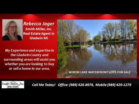 Wixom Lake Gladwin Co MI 48612, Waterfront Lots, HARBOR COVE ESTATES Subdivision,