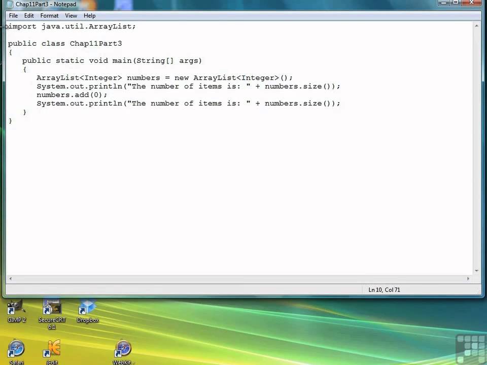 11 03 Adding Data To An ArrayList