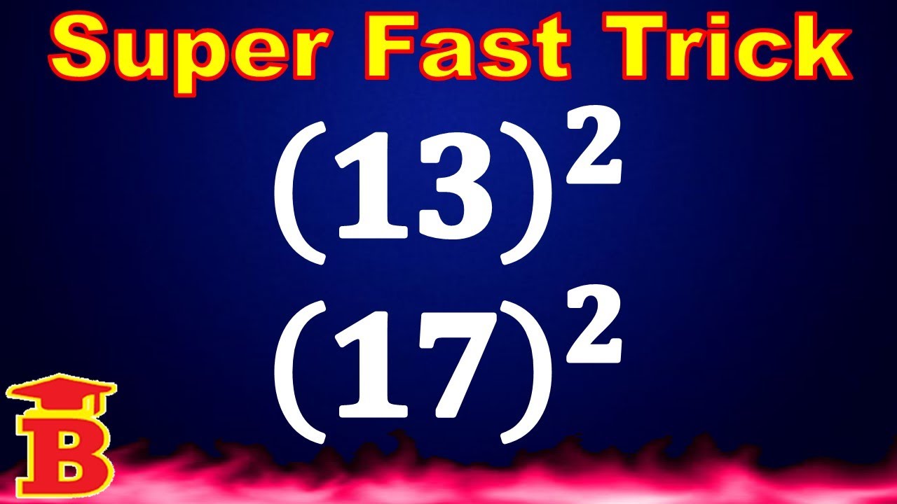 Square of Numbers starting with 1 Instantly