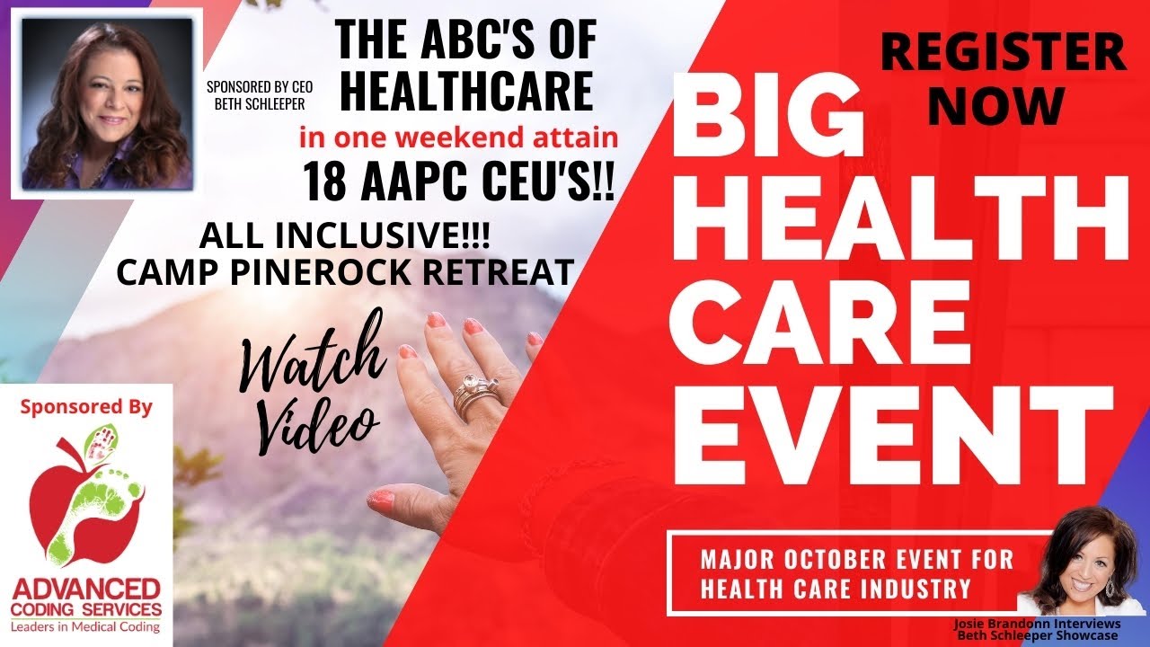 THE ABC's OF HEALTHCARE Advanced Coding Services AAPC Accredited Conference, 18 CEU's, OCT 2020