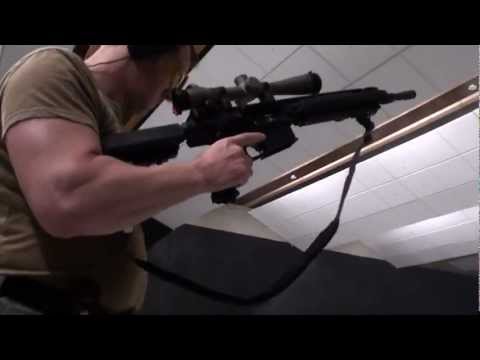 Knights SR-25 and German HK MR308 at Calgary Shooting Center