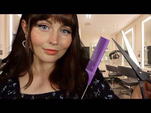 ASMR Hair Salon Roleplay 💇♀️ Layered Sounds✨ Real Hair Cutting ✨️