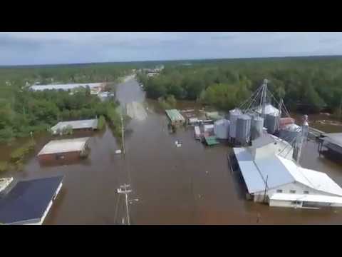 Conway, South Carolina Hurricane Florence Flooding 701 Drone Footage