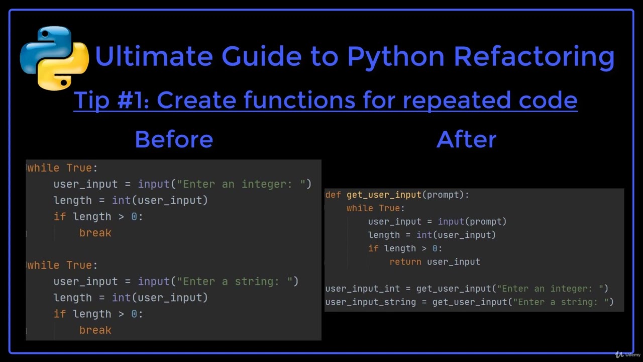 4. ultimate guide to python refactoring