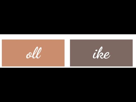 Phonics four letters words ll english words ending with"ill", "oll", ike" words family ll