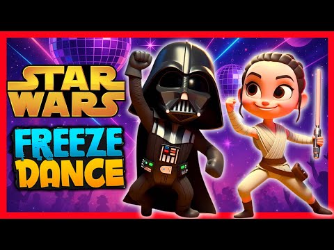 Star Wars Freeze Dance ⭐🎶 Brain Break for Kids 🚀 May the 4th 💃🕺 Rey vs Darth Vader ⚔️