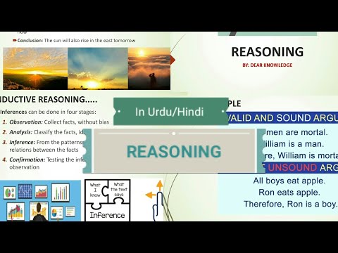 Reasoning | inductive reasoning |Deductive reasoning | in urdu/Hindi | by dear Knowledge