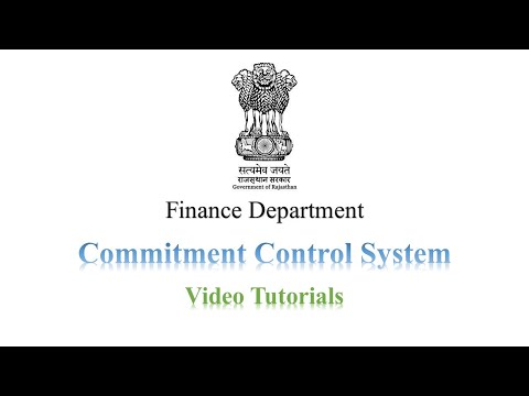 CCS BFC Budget Allocation || Commitment Control System || Finance Department, Govt. of Rajasthan