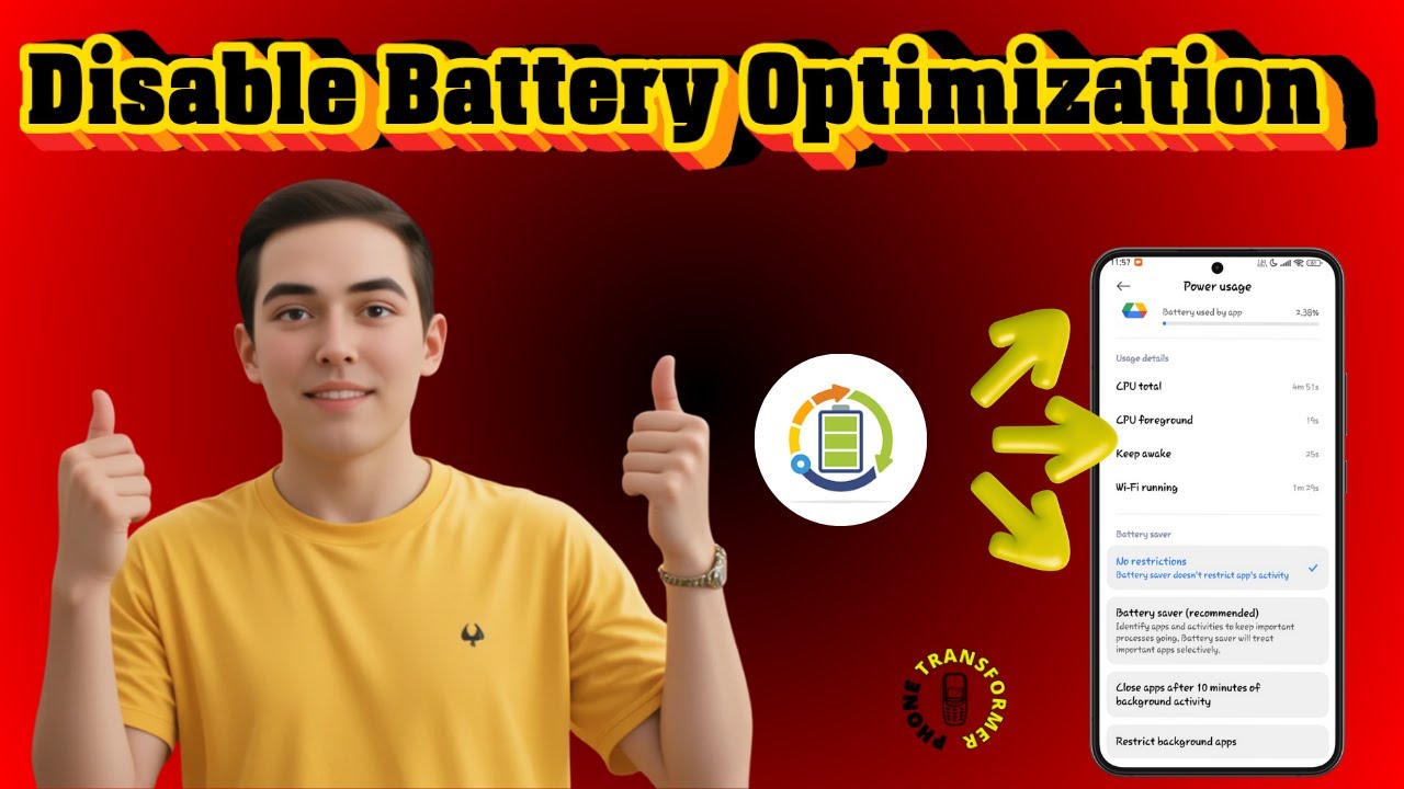 How To Turn Off Battery Optimization On Android | Unrestrict Apps (2025)