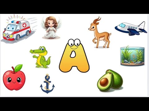 Letter A Words | Learn Letter A | Introduction Letter A Words | Letter A | "A" Words @Dheesland