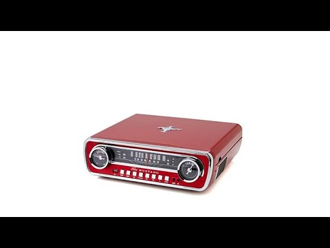 ION Audio Ford Mustang Turntable Red/Chrome | Reverb