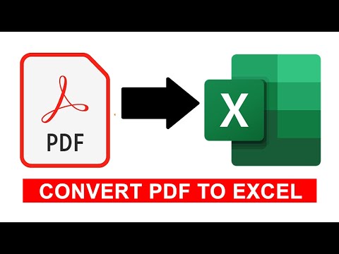 pdf to excel - How to convert your pdf file to excel sheet free 2022