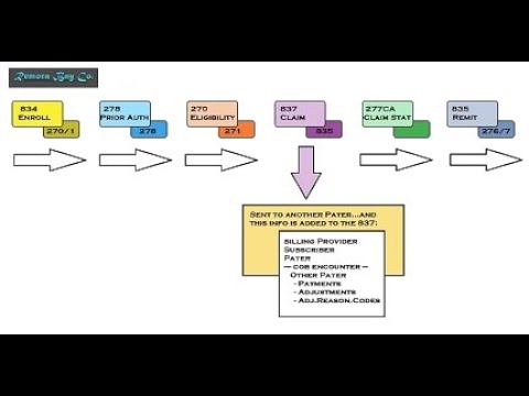Basic EDI Flowchart with EDI Data Examples Including Encounter How To