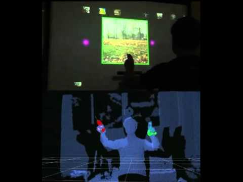 Minority Report Holo GUI with Kinect Hack from MIT