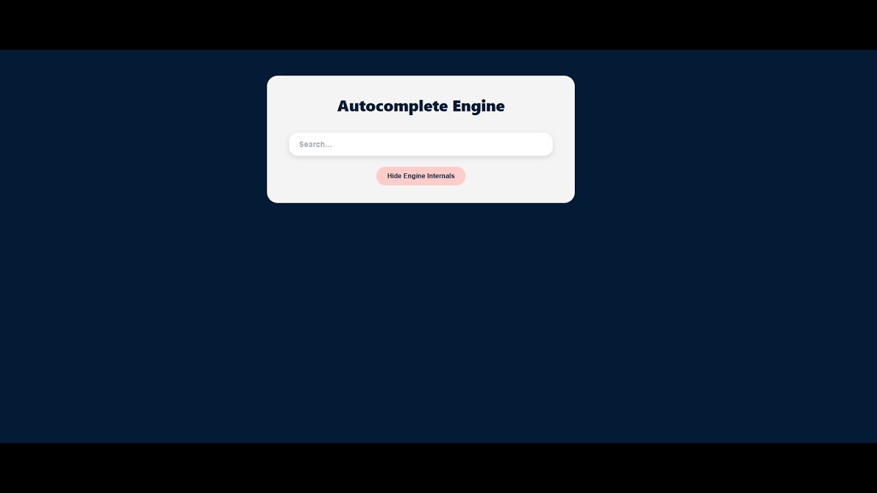 Full-Stack Autocomplete Engine | Vue Frontend + Python Backend Demo