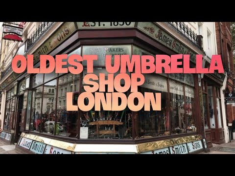London tour, Oldest Umbrella Shop 1830 in New Oxford St.