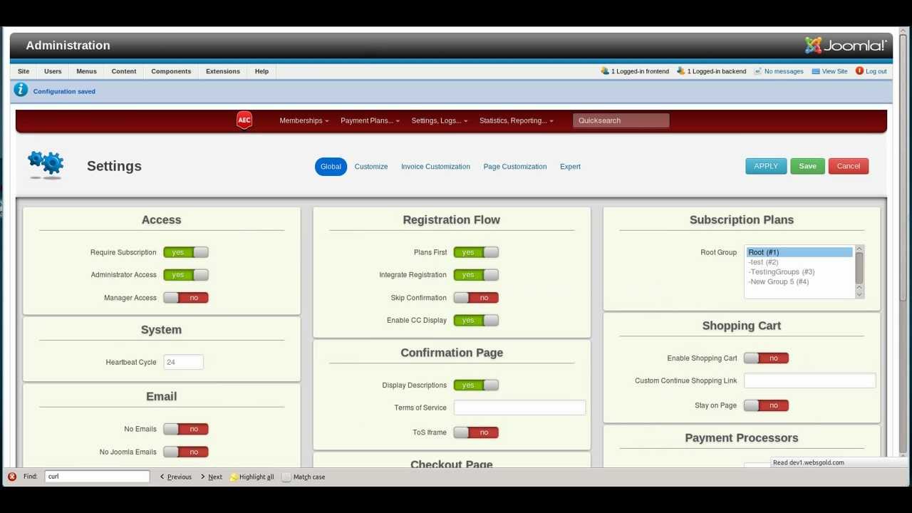 AEC Settings Part 4 - Customize Tab