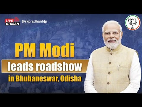 PM Shri @NarendraModi holds a vibrant road show in Bhubaneswar, Odisha.