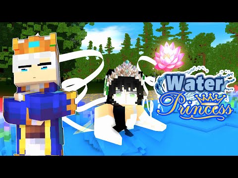 A Magical Tale About a Water Princess Awakened by The Prince #minecraft #animation