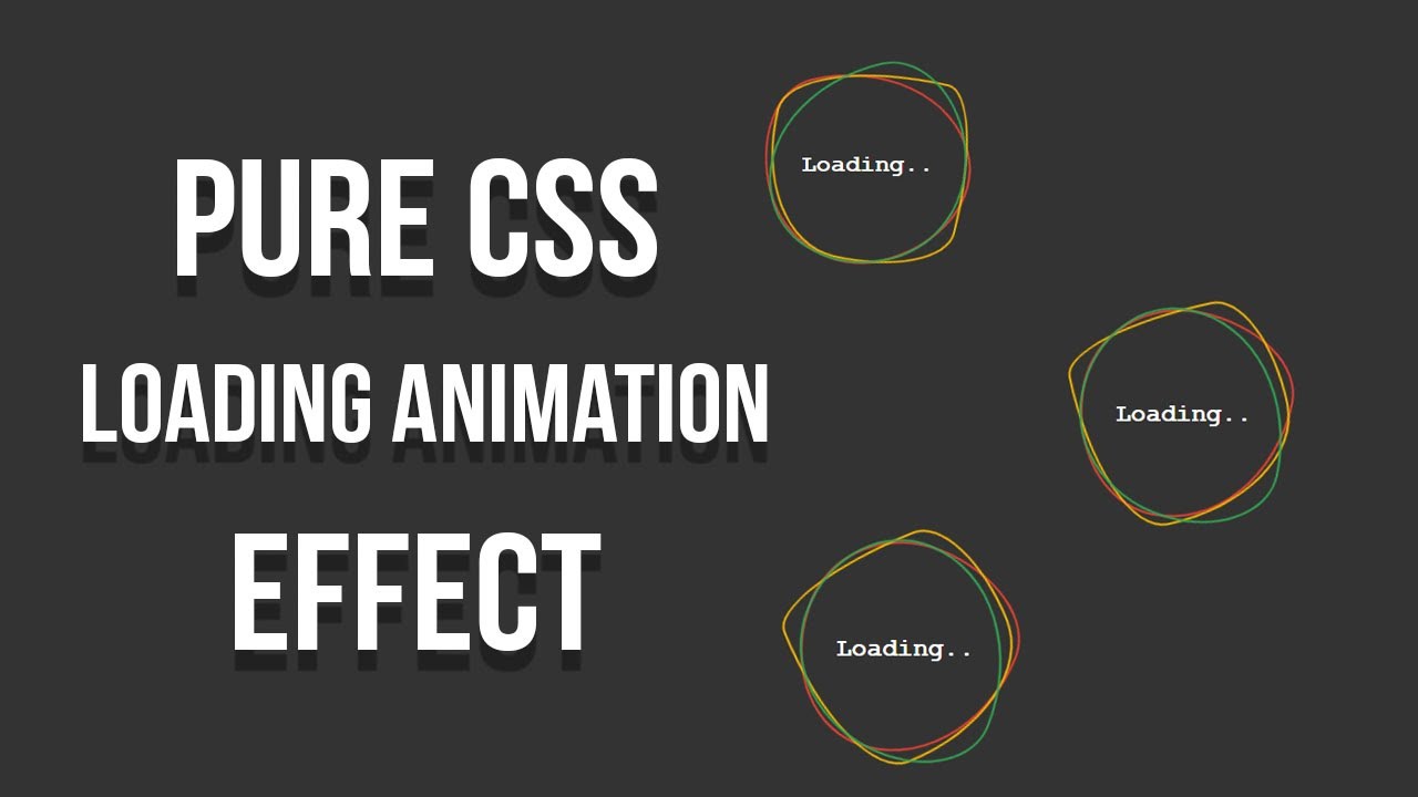 CSS loading animation tutorial | CSS loading spinner | CSS spinner animation