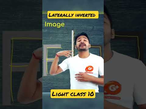Laterally inverted image light reflection and refraction class 10 #scienceclass10