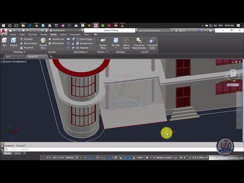 Learn Autocad 3d house Modeling | How to make 3D house in autocad Architecture 2017 | Lesson 79 ...