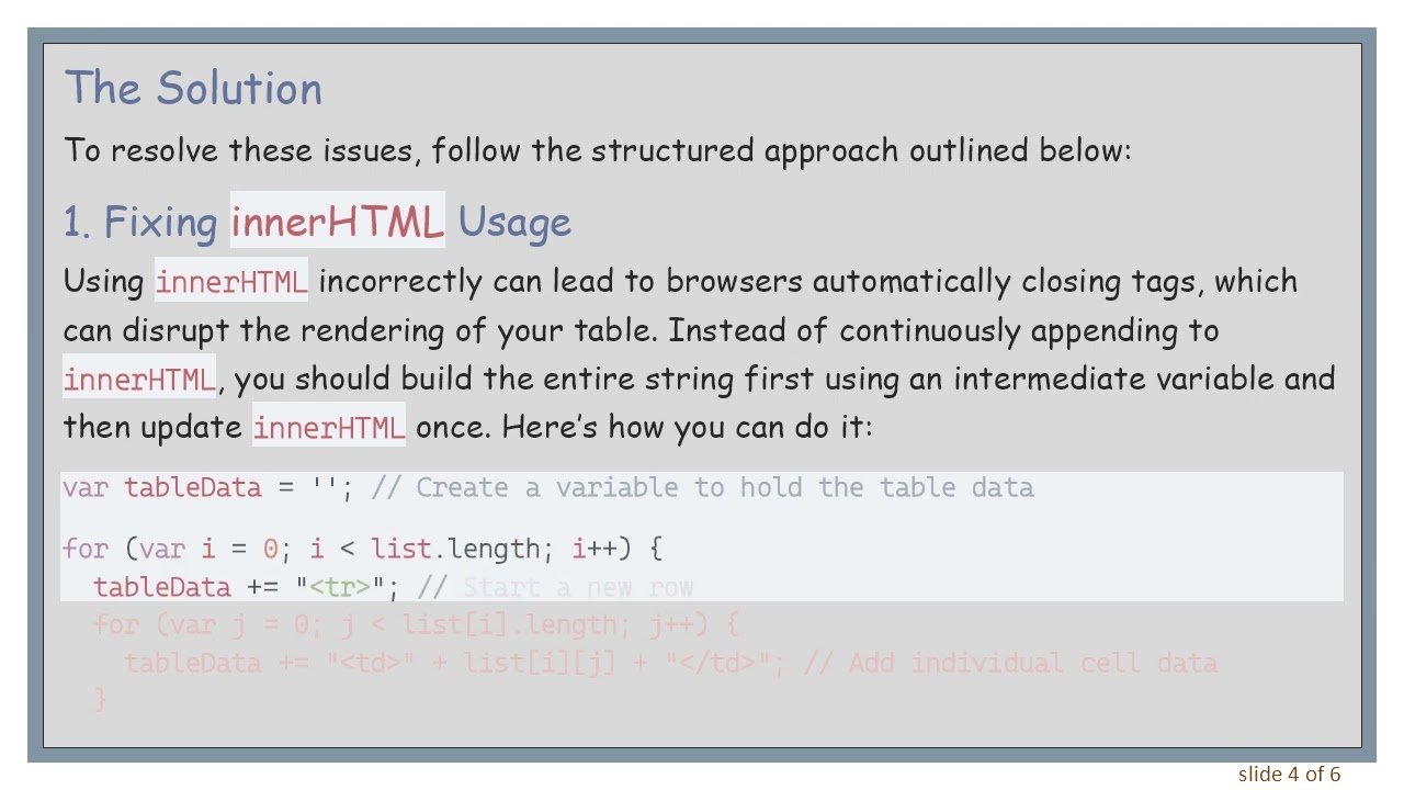 Troubleshooting Your Table Sorting Issues
