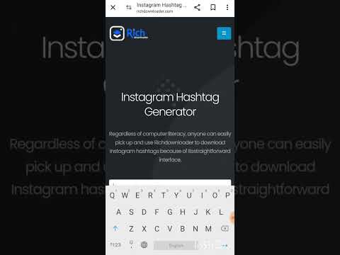Free Instagram Hashtag Generator