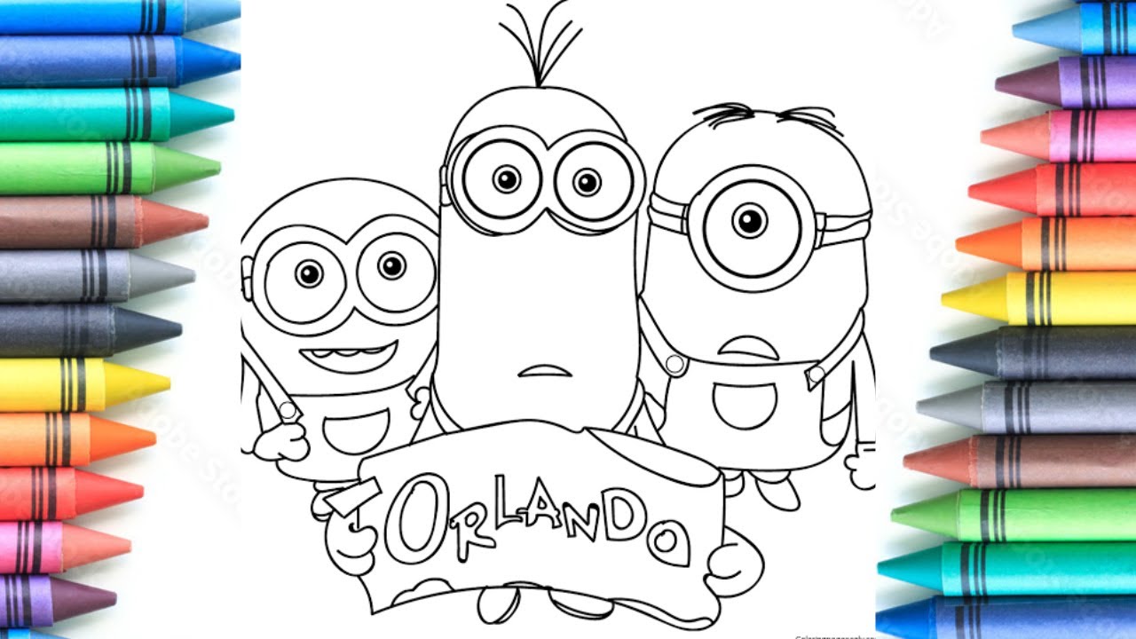 Minions coloring pages || cute minions coloring pages || yellow minion coloring pages ||coloring