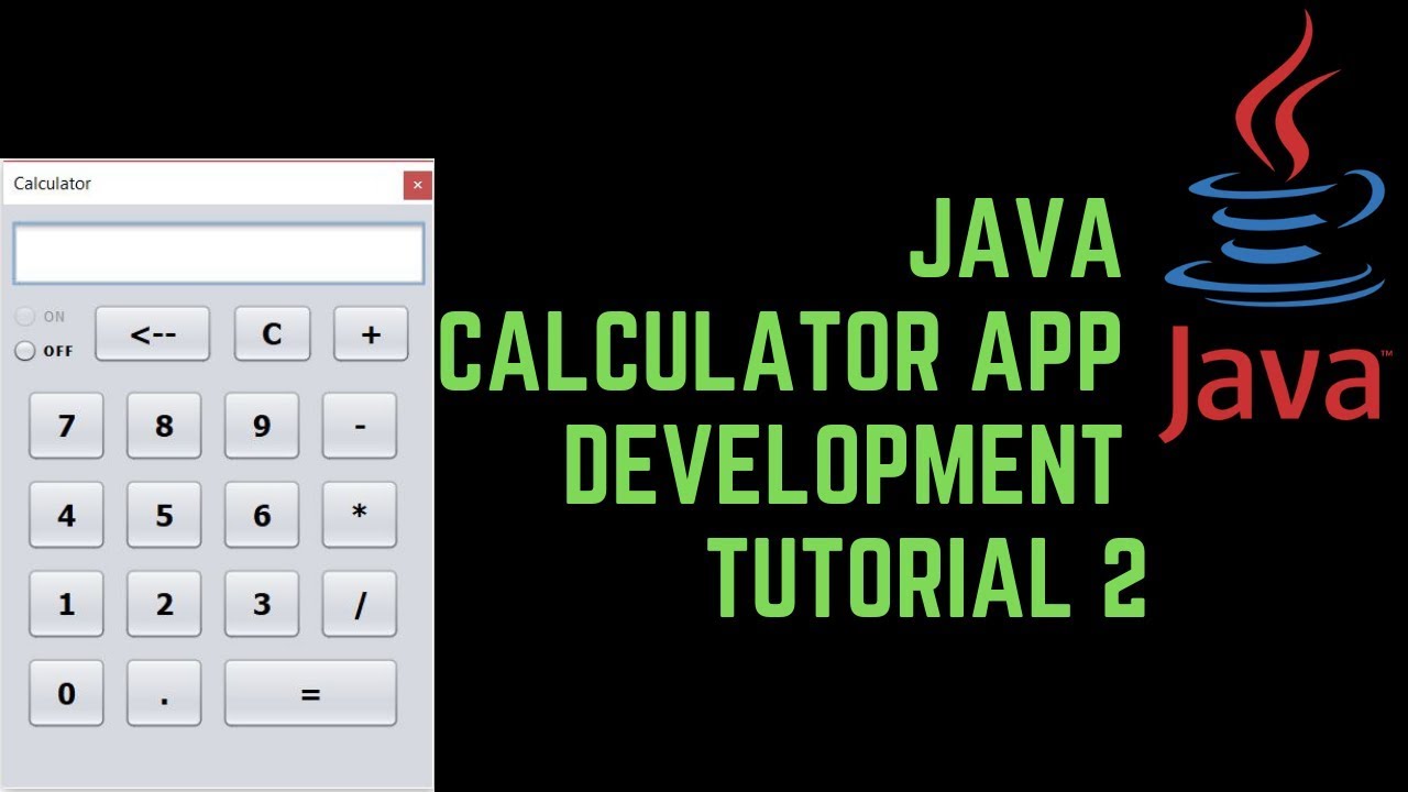 Java Calculator App Development Tutorial 2    Swing   GUI