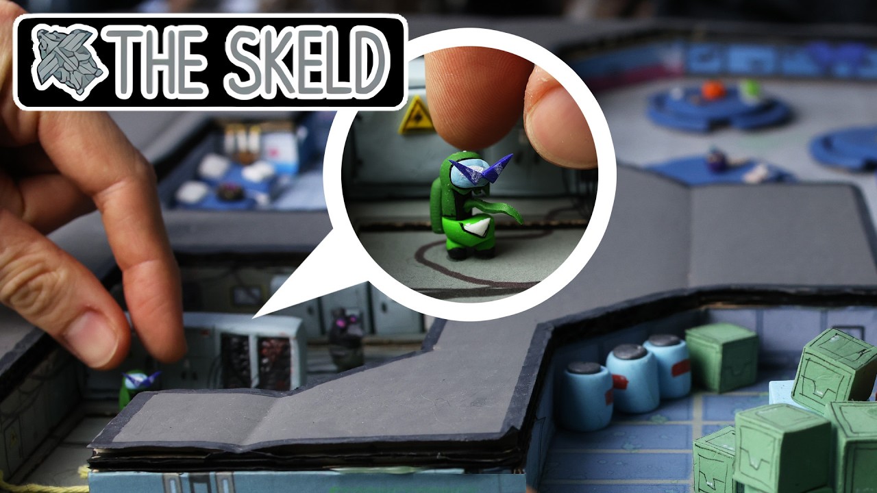 I made the SKELD MAP entirely out of Clay (Full Map + New Roles)