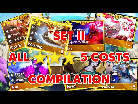 ALL 3 STAR 5 COSTS IN SET 11 COMPILATION | TFT SET 11 PBE GAMEPLAY