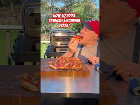 Crispy Grandma Pizza in the Ninja Outdoor Pizza Oven!