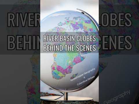 Behind the scenes: handcrafted river basin globe | Grasshopper Geography X Columbus Globes