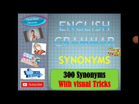 English Grammar 300 Synonym .with visual Tricks