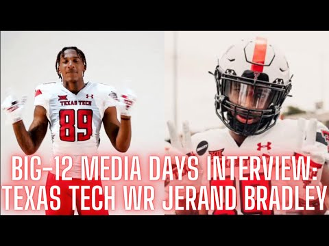 BIG 12 Football Media Days: Texas Tech WR Jerand Braley