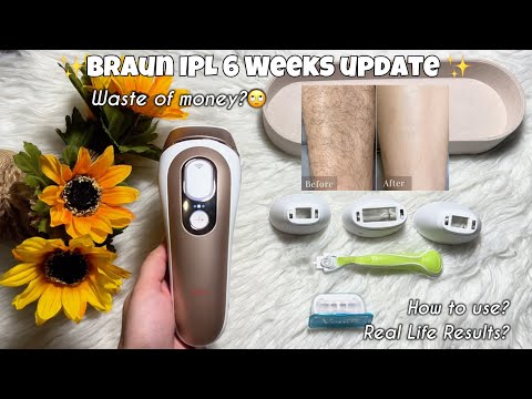 Right way to use Braun IPL for maximum benefits| Before and After results| 6 weeks update