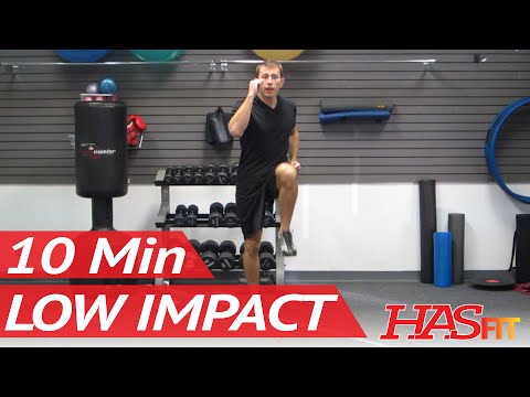 10 Min Low Impact Aerobic Workout - Low Impact Cardio Workout for Beginners - Beginner Exercises