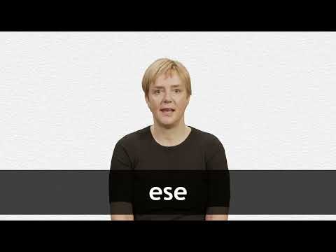 English Translation of “ESE” | Collins Spanish-English Dictionary