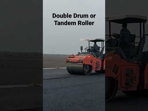 Double Drum or Tandem Roller. These rollers are great for flat or gradual surfaces like asphalt.