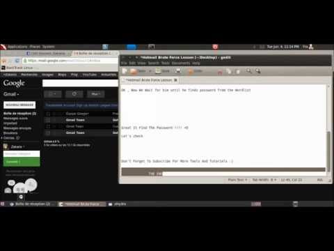 Gmail BruteForce Attack Using Backtrack 5r3 & Hydra Tool [HD]