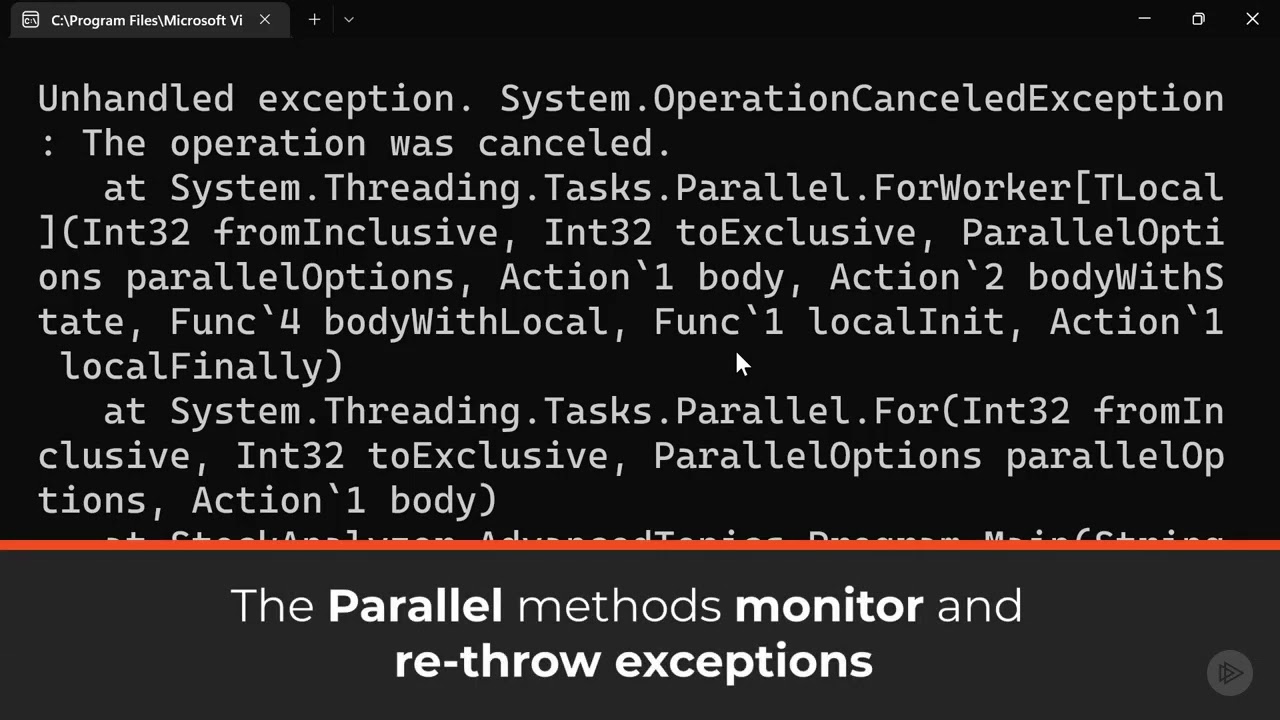 8.5  Cancel Parallel Operations