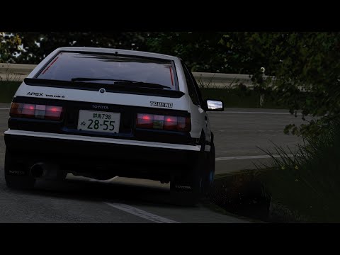 Toyota Trueno AE86 on Nagao | Assetto Corsa Mods