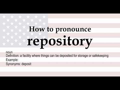 How to pronounce 'repository' + meaning