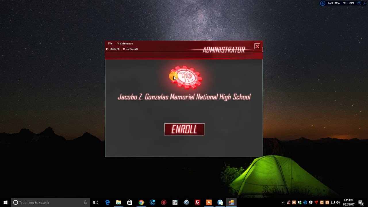 Super Simple Enrollment System