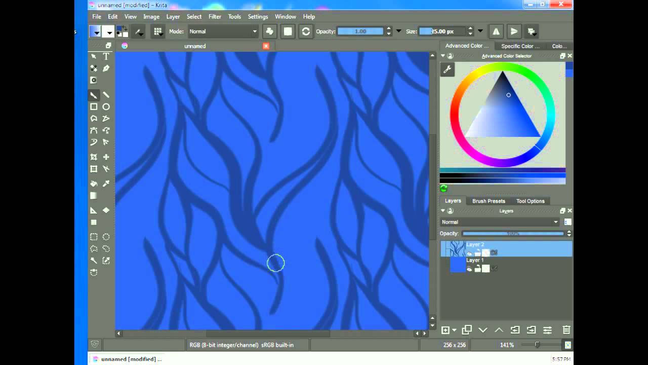 Creating Seamless Painted Textures in Krita