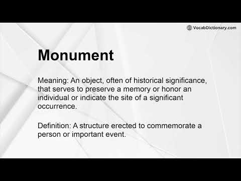 Monument Meaning