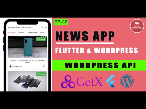 Learn Flutter News Application using GetX and WordPress Custom API EP 02 Custom PHP API - Mind ...
