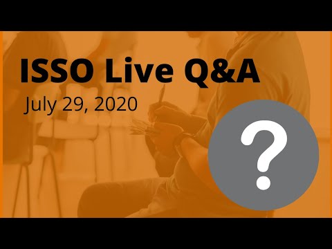 ISSO Live - 07/29/2020